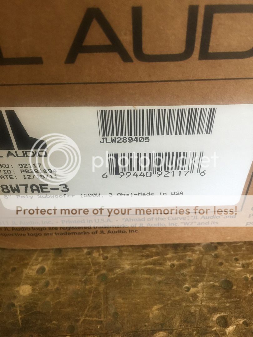FS: JL Audio 8W7-AE subs X3, 1 a LP edition | DIYMobileAudio.com Car ...
