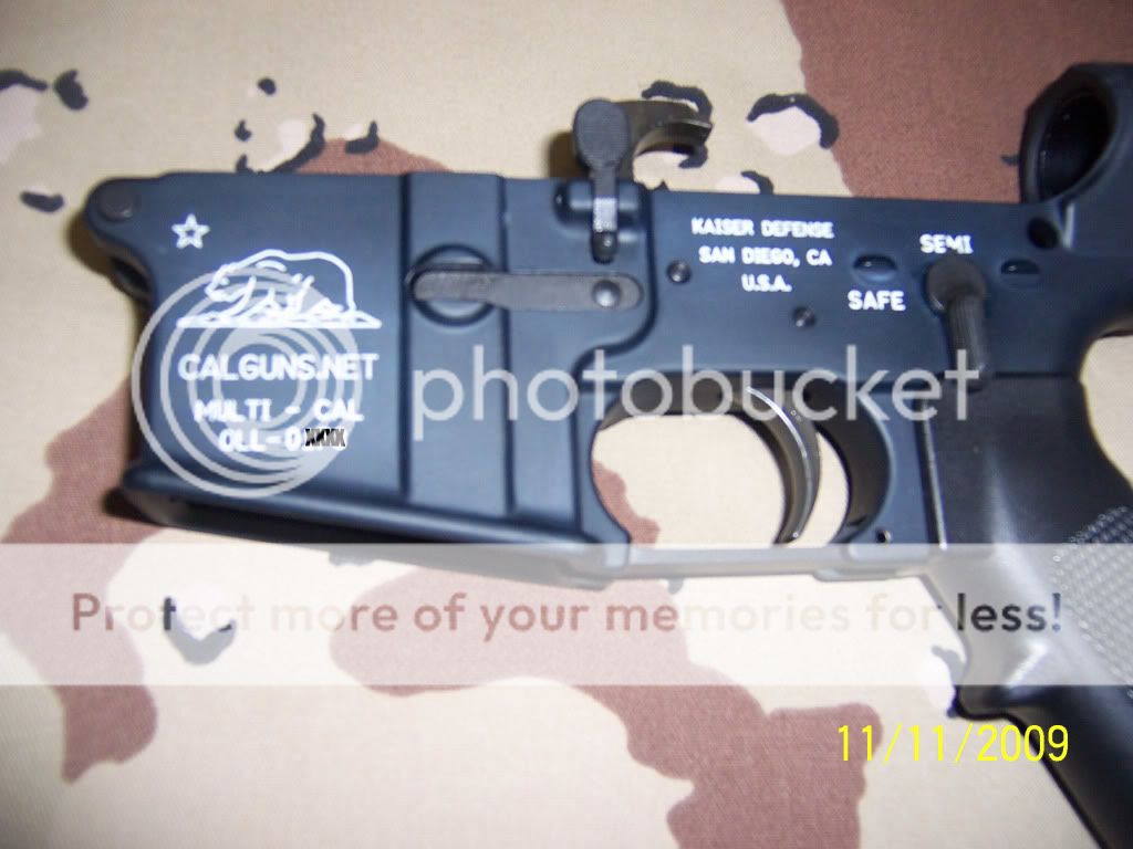 F/S COMPLETE CALGUNS LOWER RECEIVER NEW! - Calguns.net