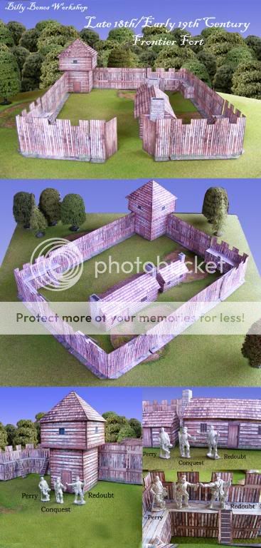 CB1 Frontier Fort - Billy Bones Workshop | Paper Miniatures | DriveThruRPG